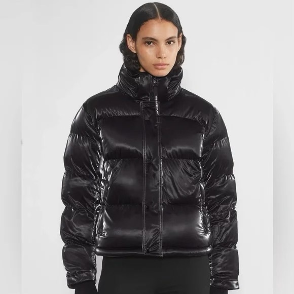 Aritzia | Jackets & Coats | Aritzia The Super Puff Shorty Liquid Shine ...